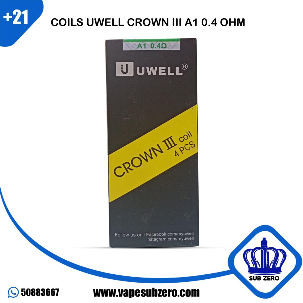 Coil Sets Crown 5 Uwell Crown 3 Coils 4 Pack Verdampferköpfe Größe 0 ...
