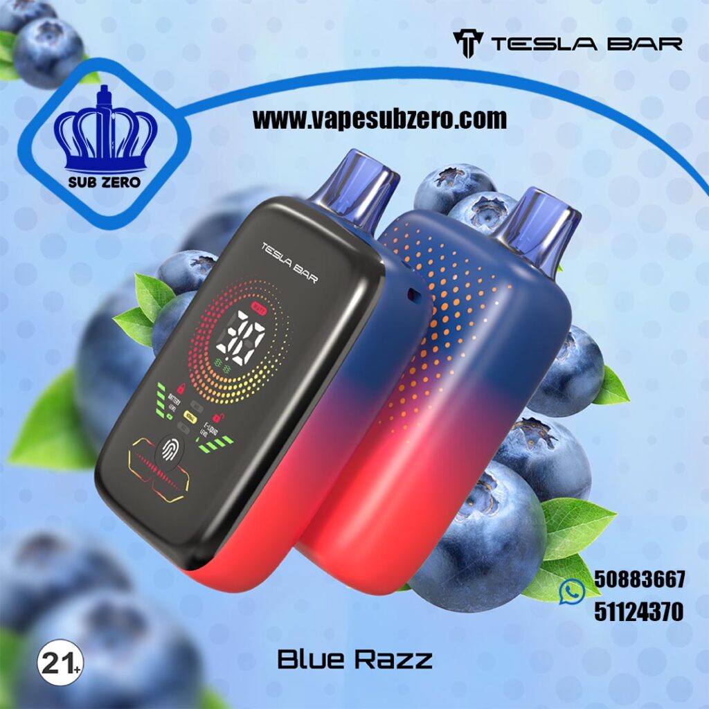 Tesla bar 25000 PUFFS blue razz - Vape Subzero