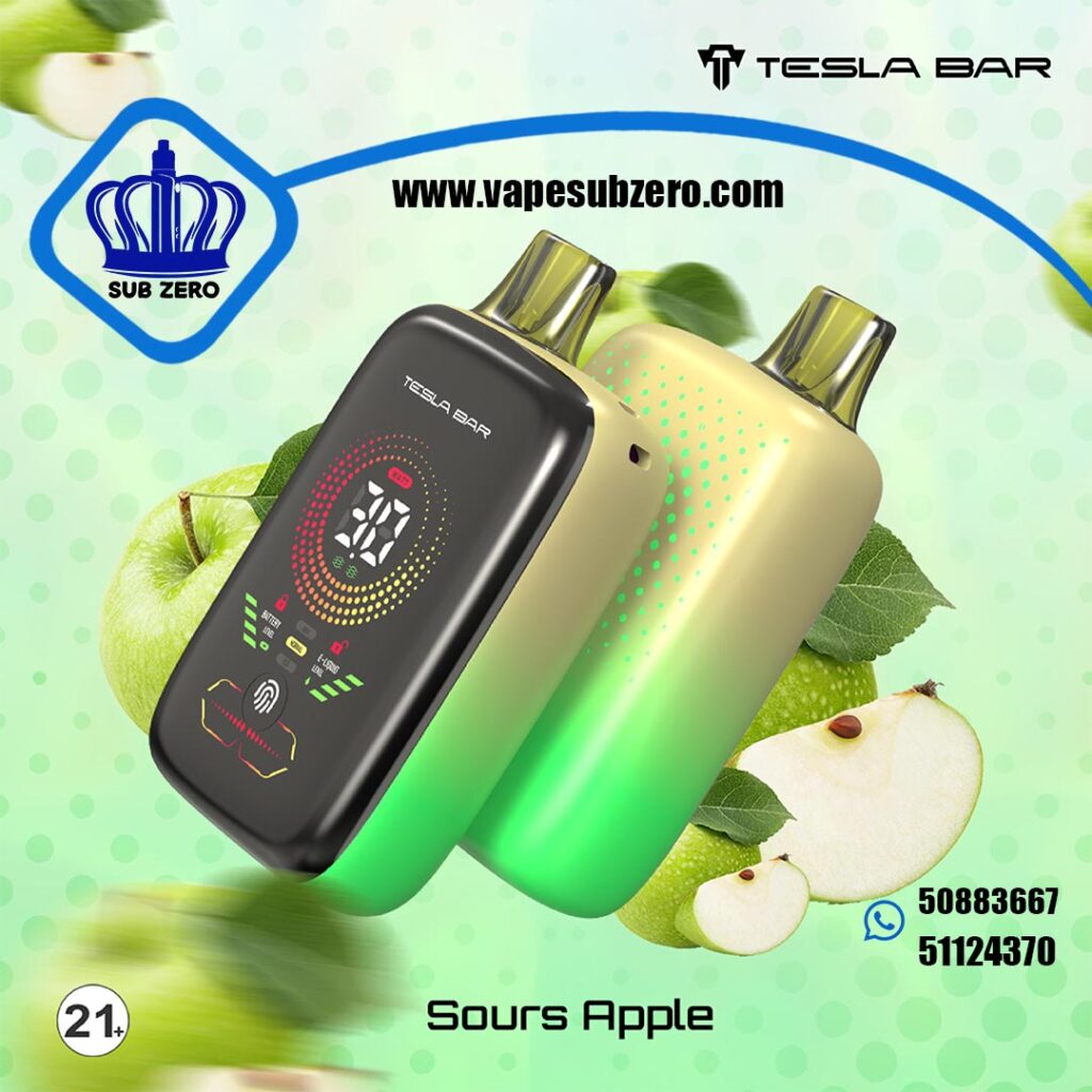 Tesla bar XT 25000 puffs Sours Apple - Vape Subzero